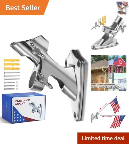 High-Quality Flag Bracket for 1-Inch Poles - Marine Grade Stainless ...
