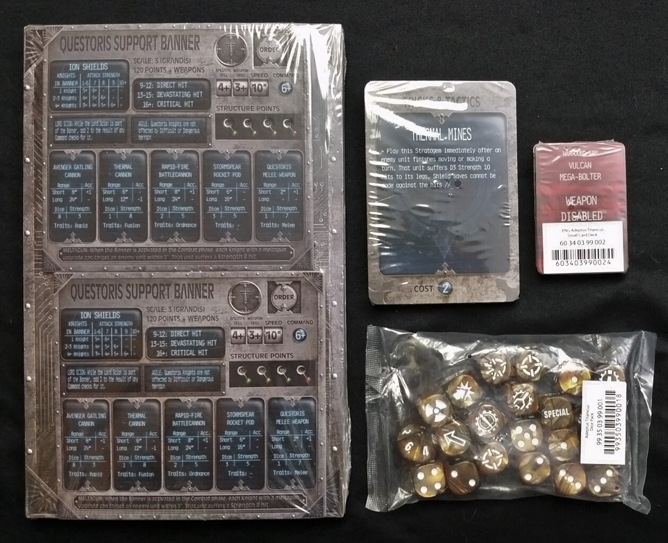 Adeptus Titanicus Starter Set Rules Templates Terminals Cards ...