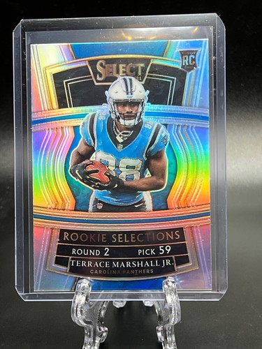 2021 RC TERRACE MARSHALL SELECT FOOTBALL ROOKIE SELECTIONS SILVER PRIZM ...