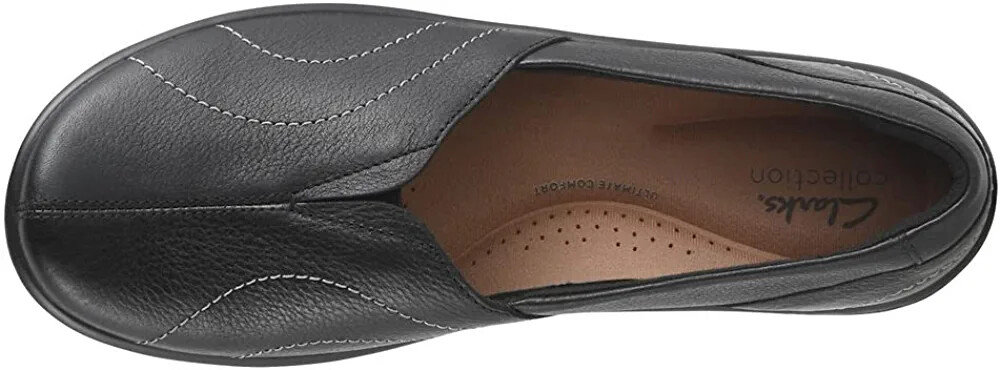 Clarks Women's Cora Meadow Black Leather 26167553 | eBay