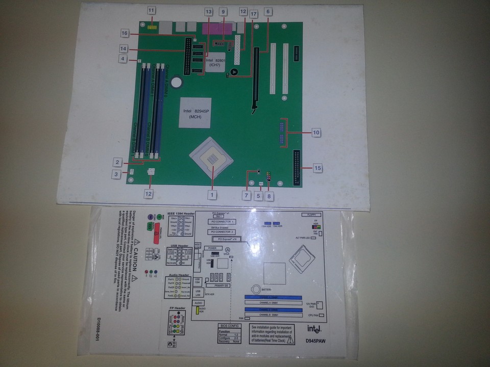 INTEL D945PAW Audio, LAN & RAID | eBay