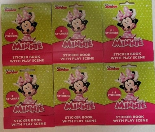 Disney Junior Minnie Mouse Sticker Book With 111 Stickers Each LOT of 6 ...