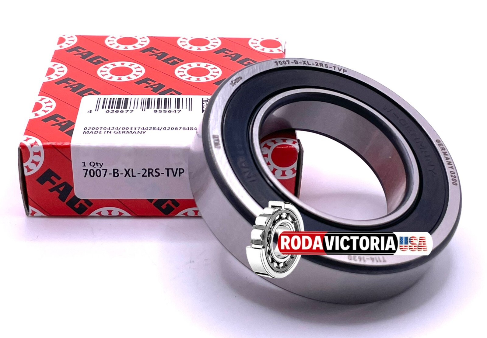 FAG (Schaffler) 7007-B-XL-2RS-TVP Angular Contact Ball Bearing 35x62x14 ...
