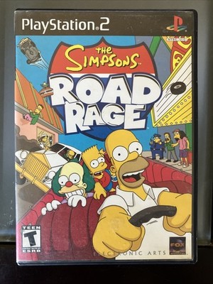 Sony PlayStation 2 Simpsons Road Rage Black Label Complete In Box ...