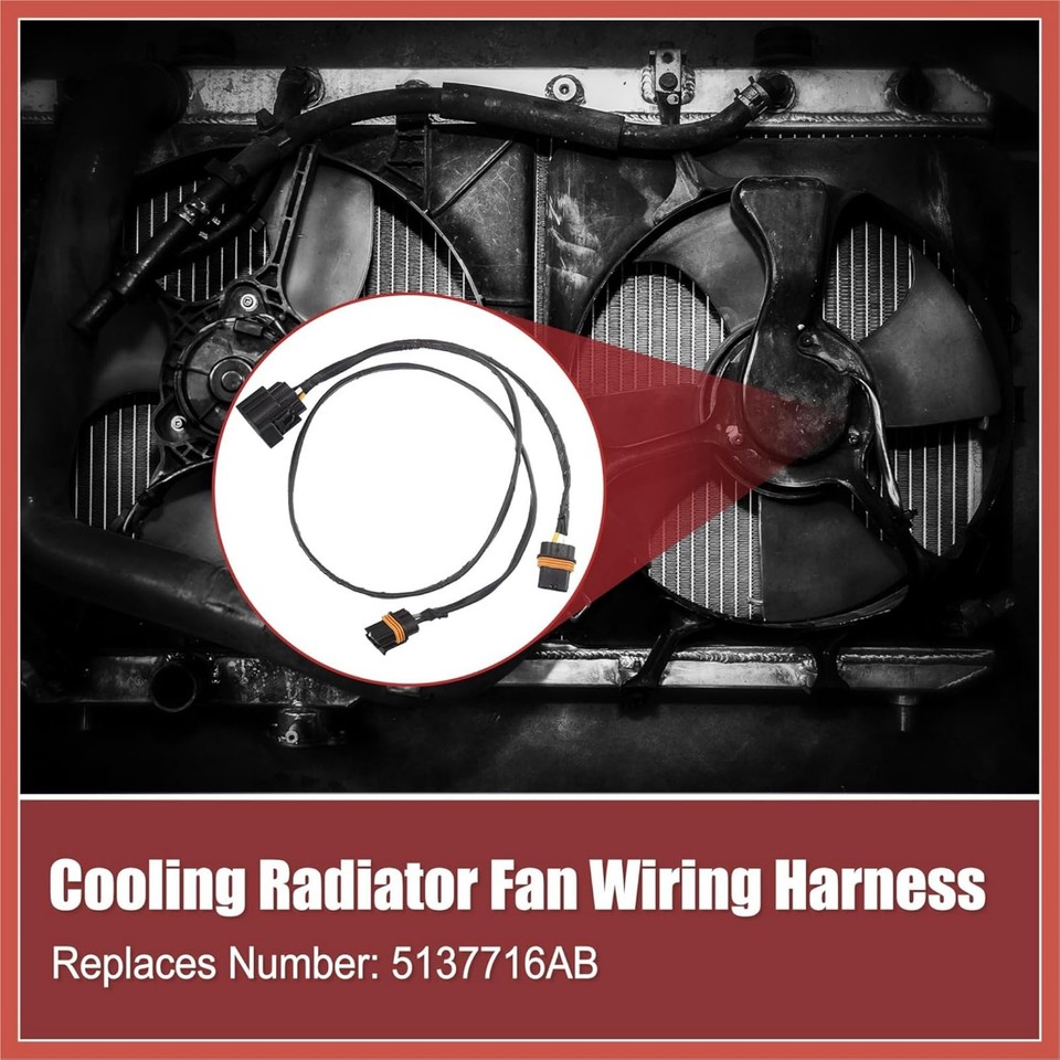 Cooling Fan Wiring Harness 5137716AA For Magnum Charger Challenger ...