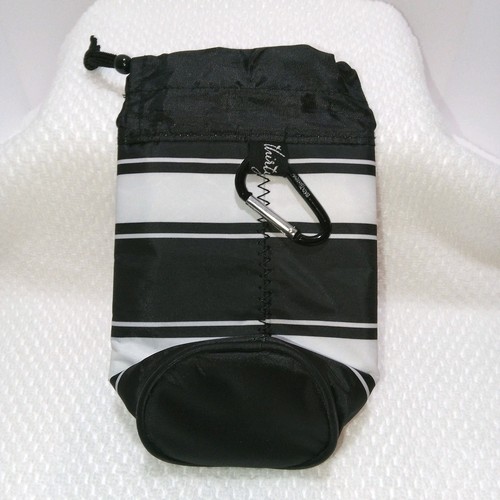 NIP Thirty -One Bring A Bottle Thermos. Black & White Stripes W ...