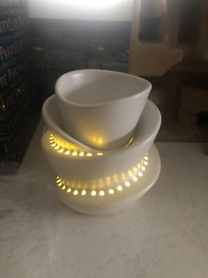 Retired PartyLite ScentGlow Warmer SPIRAL P91897 HTF IN BOX MINT | eBay