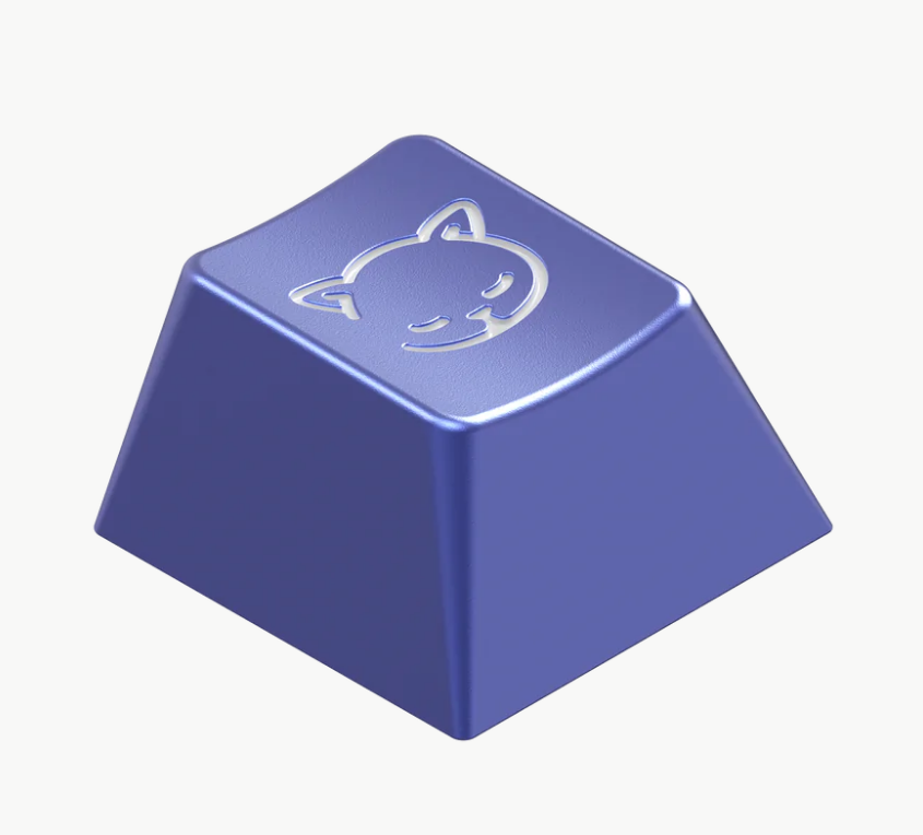 GMK Blurple RAMA Keycaps - White & Blurple Aluminum Artisan Keycap | eBay