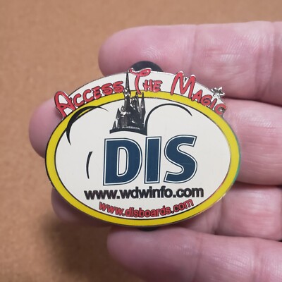 Walt Disney World Access The Magic Pin wdwinfo.com disboards.com DIS | eBay