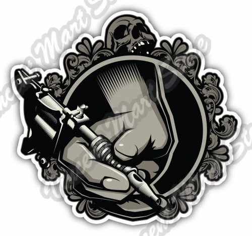 Tattoo Machine Decal