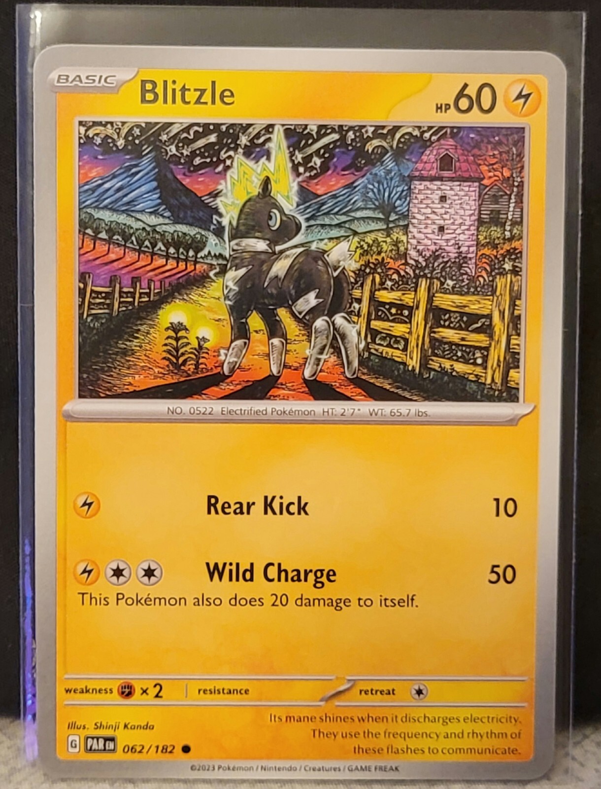 Pokemon TCG Card Blitzle 062/182 S&V Paradox Rift Common NM | eBay