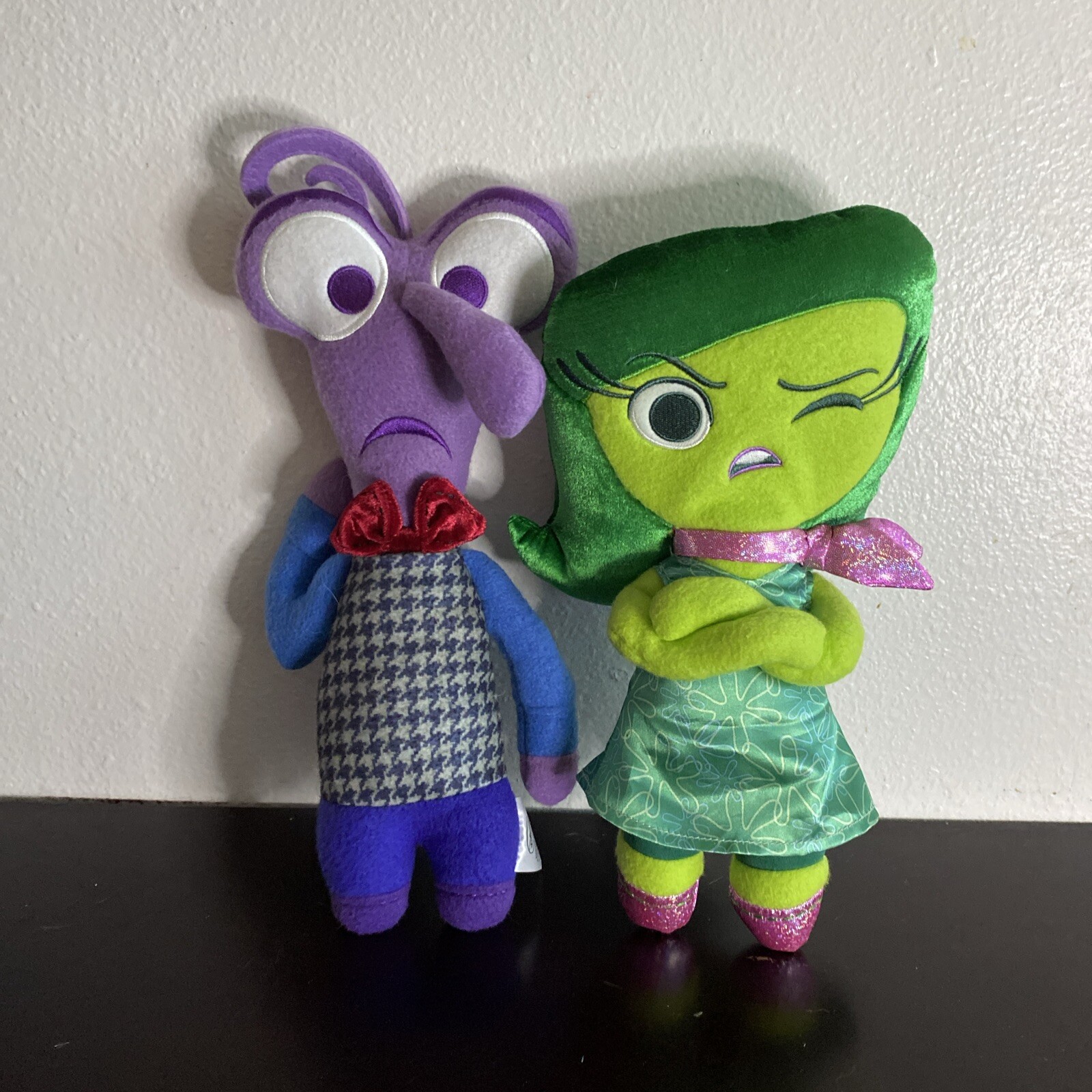 Disney Pixar Inside Out Movie Disgust And Fear Stuffed Doll Toy ...