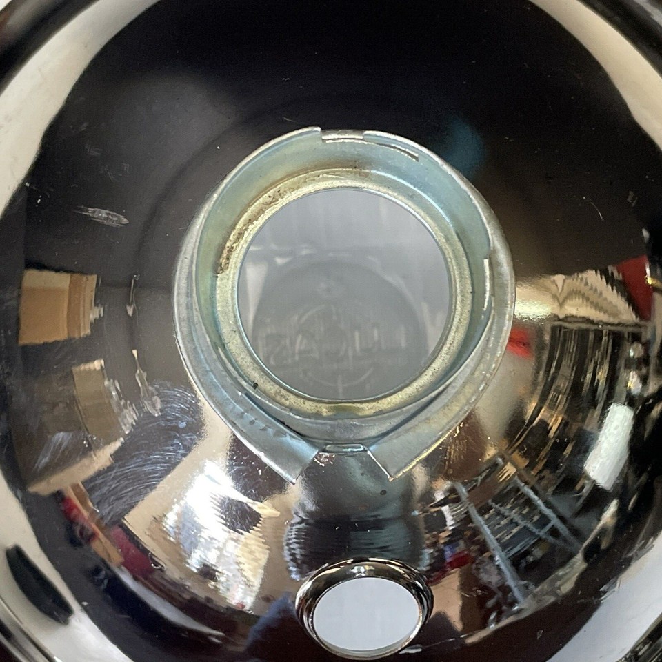 BSA Triumph Norton Lucas 7" Headlight Lens / Pilot Bulb Hole 516812 650 ...