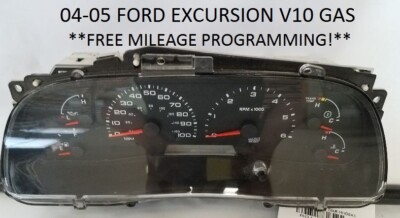 Ford Excursion Super Duty V10 Instrument Cluster Speedometer PROGRAMMED ...