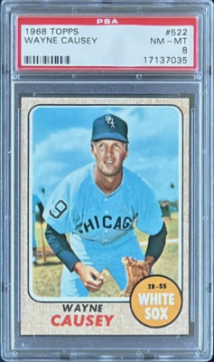 1968 TOPPS #522 WAYNE CAUSEY PSA 8 NM-MT WHITE SOX | eBay