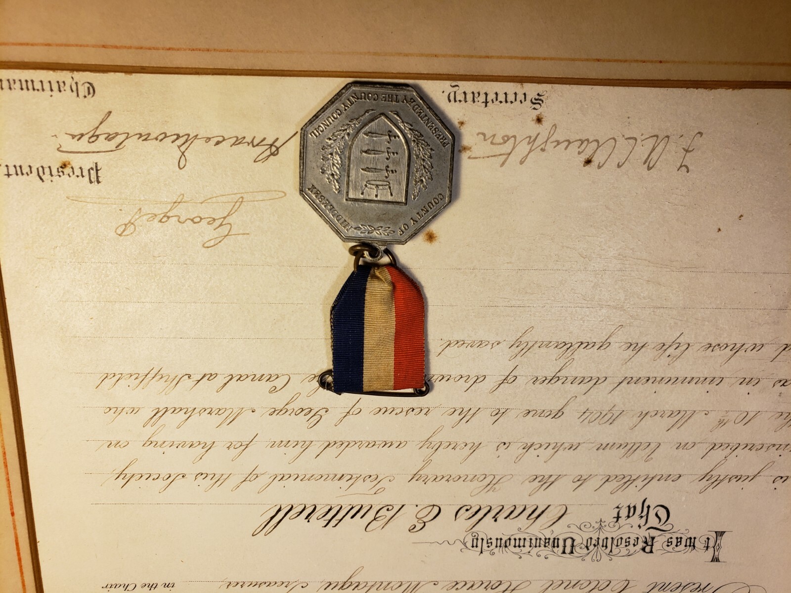 KING GEORGE V AUTOGRAPH HAND SIGNED CERTIFICATE 1904 & SILVER JUBILEE ...