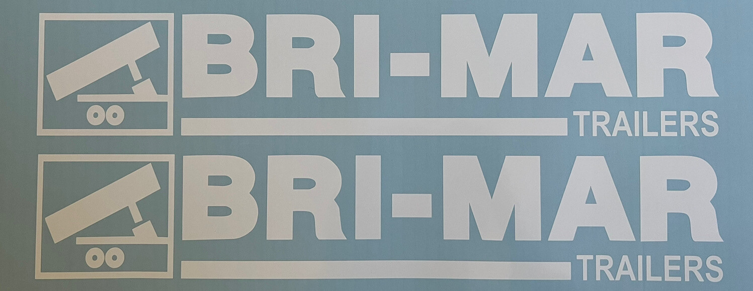 BRI-MAR Trailers OEM Replacement TRAILER DECAL Stickers - SET OF 2 - 18 ...