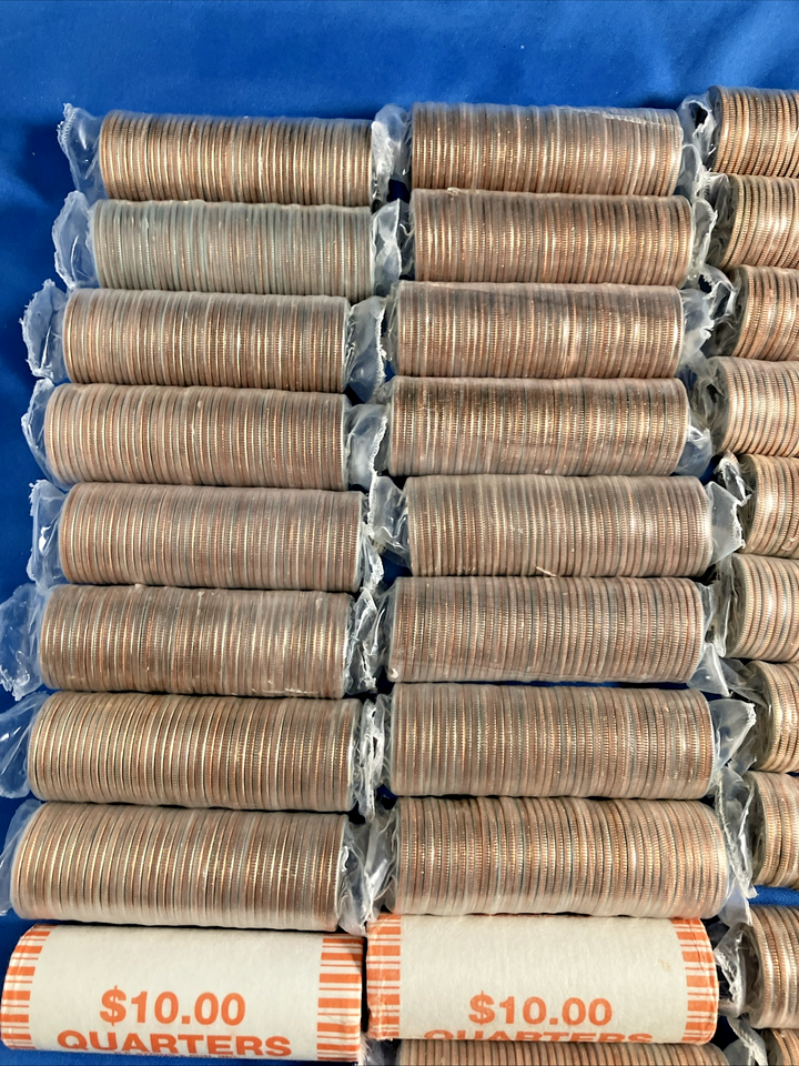 40 Uncirculated Rolls - State Quarters - Included Bank Sealed - 1999 ...