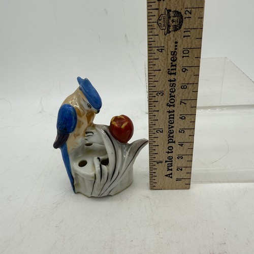 Vintage Pie Bird Vent/Flower Frog with Basket Hand Painted Japan | eBay