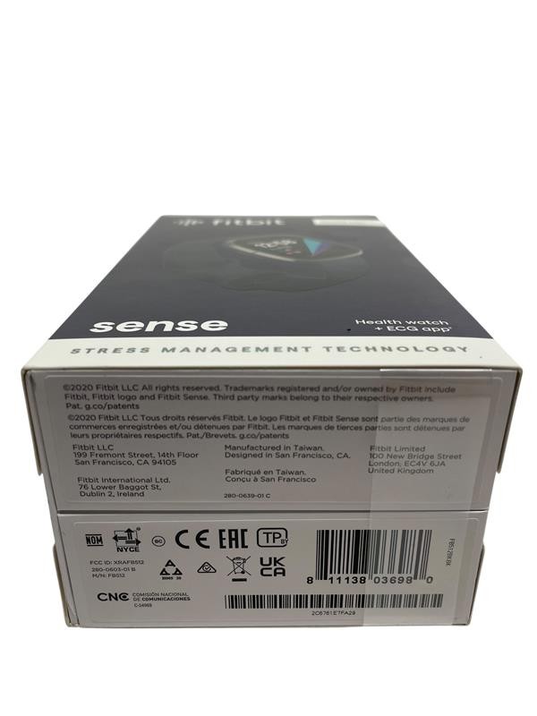 Fitbit Sense FB512 Advanced Smartwatch Steel Case Carbon/Graphite w ...