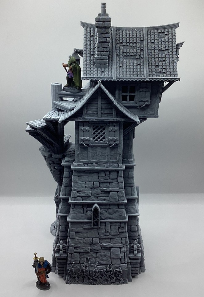 3d Printed Tabletop Terrain Wizards Tower 28mm DnD, Tabletop, RPG ...
