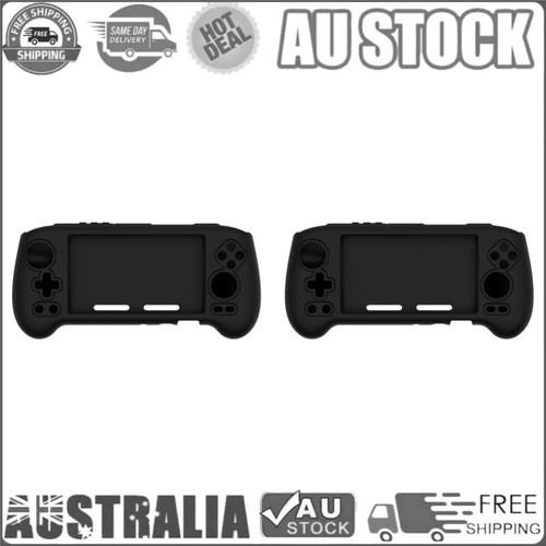 Silicone Case Shockproof Anti-slip Protective Cover for Anbernic RG556(Black) | eBay Australia