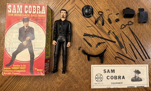 Minty Marx Johnny West Vintage Renegade Badman Sam Cobra Complete w/Red ...