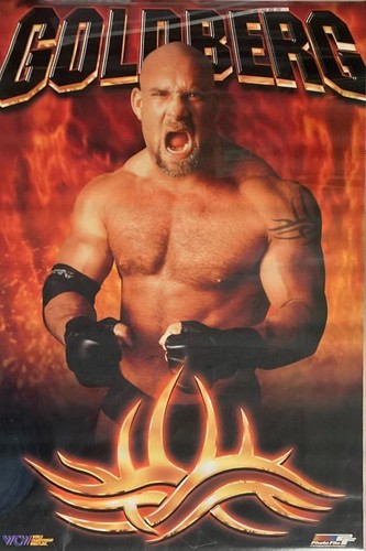 Bill Goldberg WCW 90's Original Poster Large 23"x34.5" Wrestling Sport ...