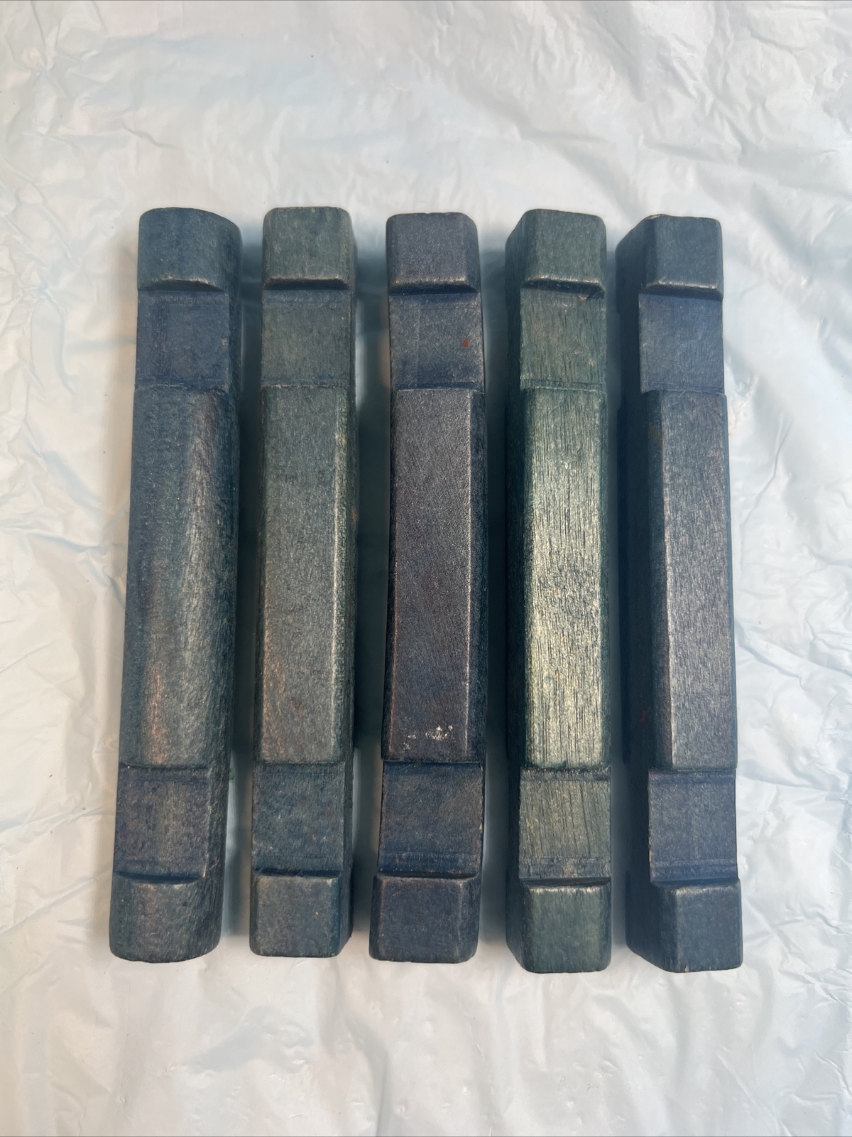 VINTAGE LINCOLN LOGS 2 NOTCH LOGS LOT/5 VARIETY COLOR BLUE 4.5” LONG | eBay