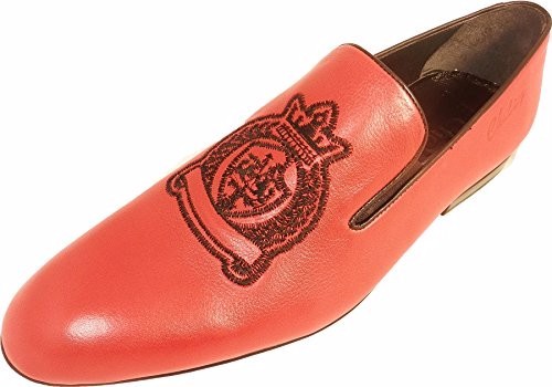 100% Chelsy - Top Modern Italian Designer Slippers Royal Logo Stick Red ...