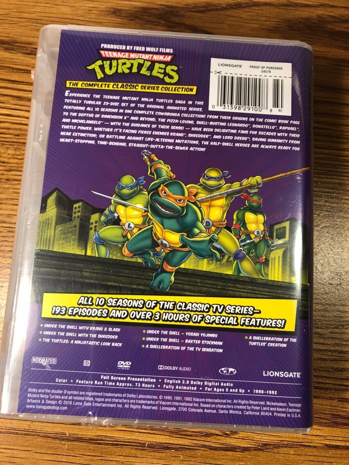 Teenage Mutant Ninja Turtles Complete Classic Series Collection 23-DVD ...