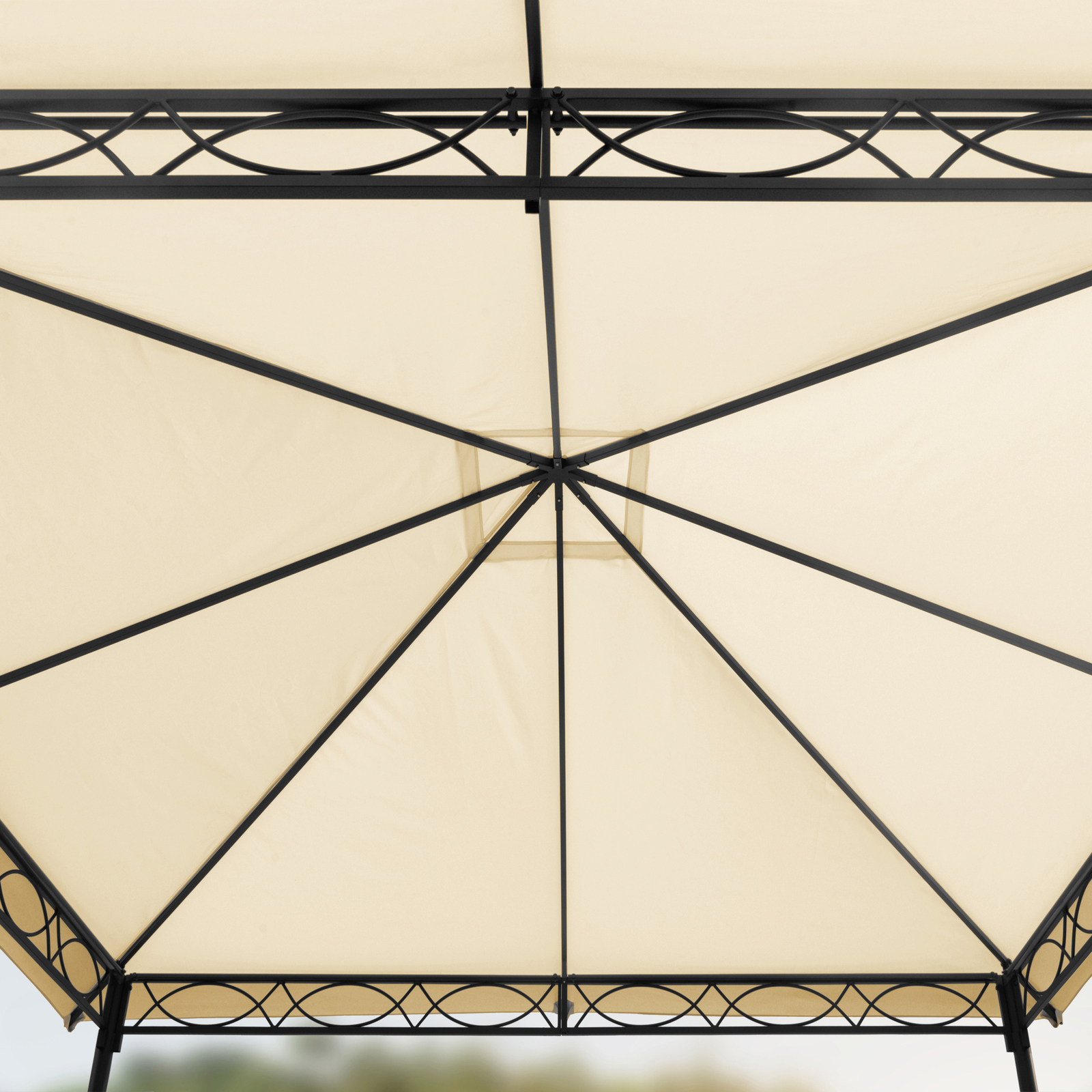 TOOLPORT 3x3m Garden Gazebo Rendezvous Classic 100% waterproof incl. 4 ...