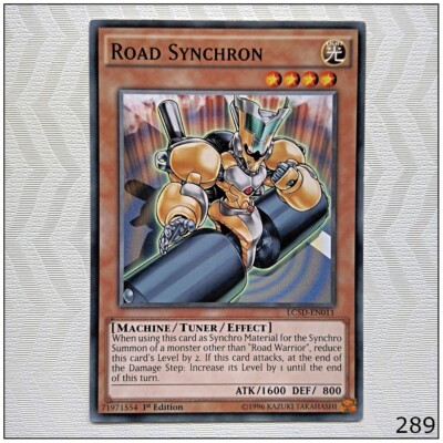 Road Synchron - LC5D-EN011 - Common 1st Edition Yugioh | eBay