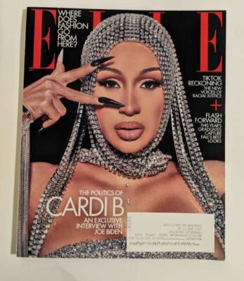 Cardi B - Elle Magazine - September 2020 - The Politics of Cardi B | eBay
