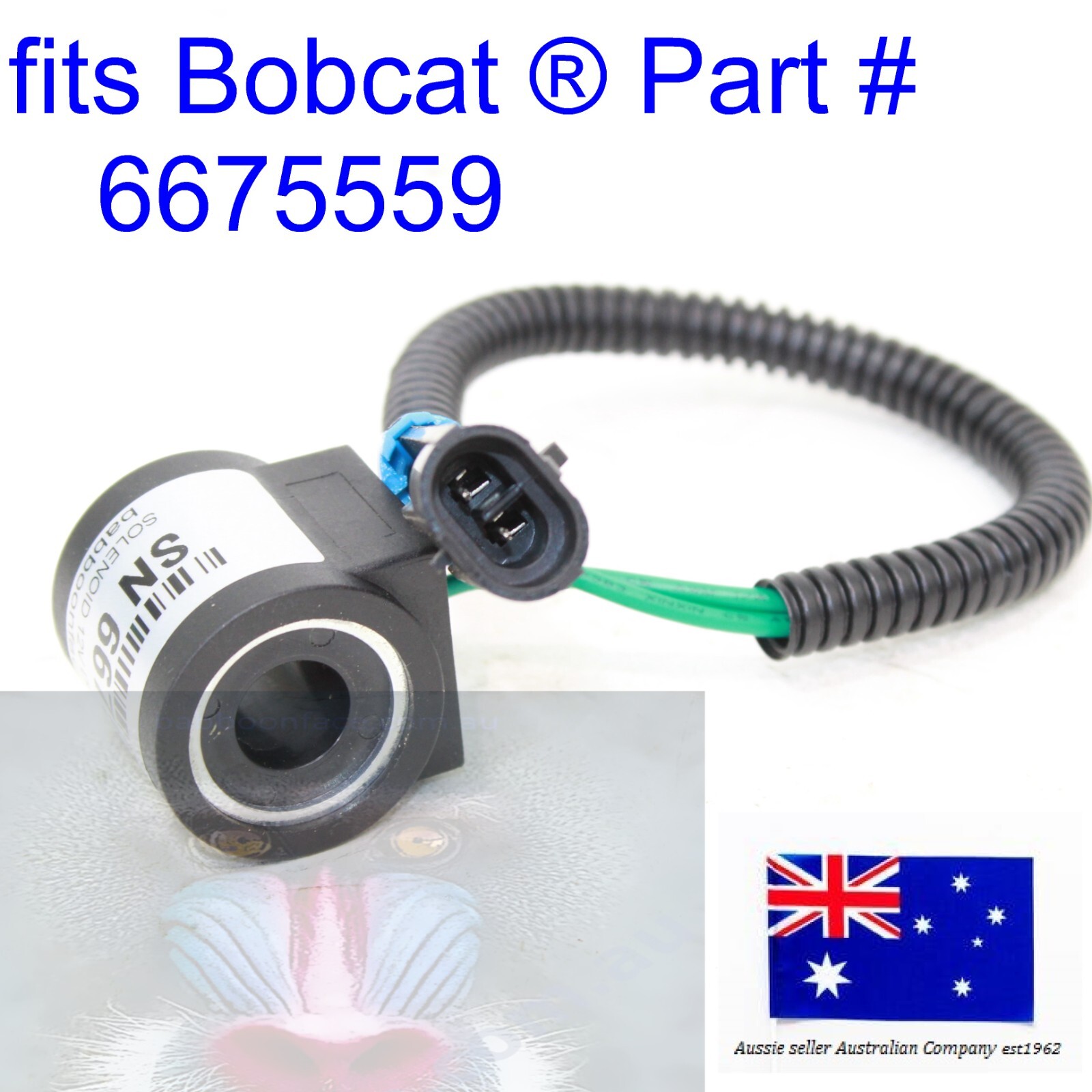 fits Bobcat Solenoid Coil 6675559 S850 T110 T140 T180 T190 T250 T300 ...