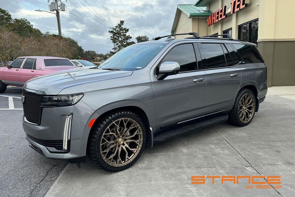24” STANCE XT1 BRUSHED BRONZE WHEELS RIMS FOR ESCALADE GMC YUKON ...
