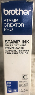 Brother Stamp Creator Ink Pro Blue-Tinta Para Sellos-Azul 0.67 fl.Oz ...