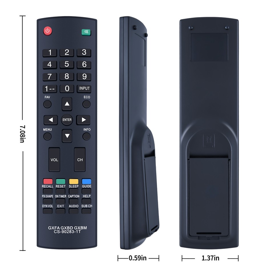 New Replaced TV Controller Remote Control Sub Sanyo GXFA GXBD GXBM CS ...