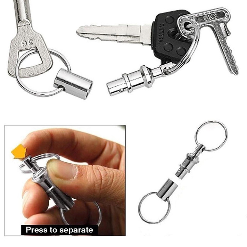 1-10Pcs Quick Detach Keychain Quick Release Keyring Quick Connect Key ...