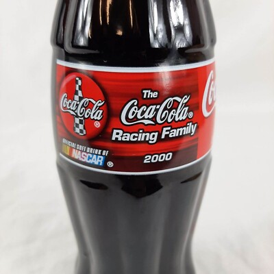 NASCAR Coca-Cola Racing Family 2000 8 Oz Glass Bottle Full Sealed Coke ...