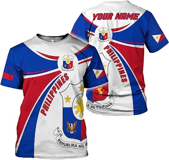 Personalized Philippines Shirts Filipino T Shirt Philippines Flag T ...