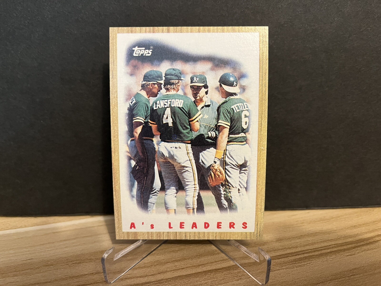 1987 MLB Topps Tony LaRussa #456 A’s Team Leaders Card - From Sealed ...