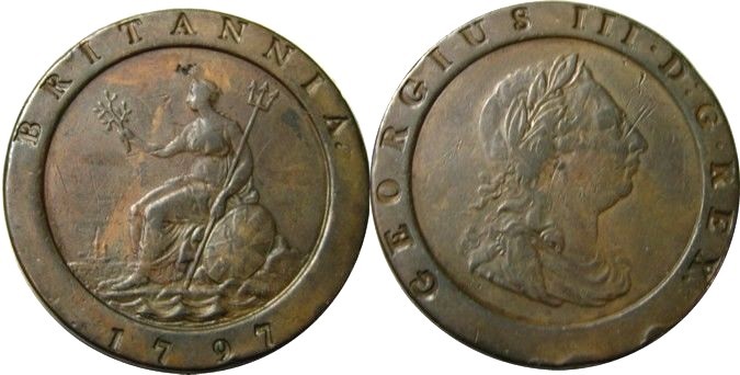 elf Great Britain 2 Pence 1797 George III Cartwheel | eBay