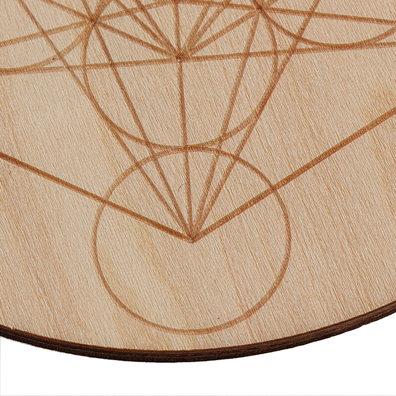 Meditation Crystal Grid Sacred Wooden Healing Board Heat Wood ...