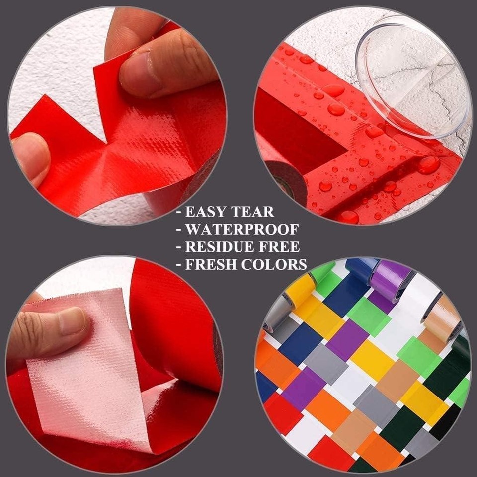 Duct Tape Premium Color Fabric Gaffer Tape Waterproof Cloth Repair Tape ...