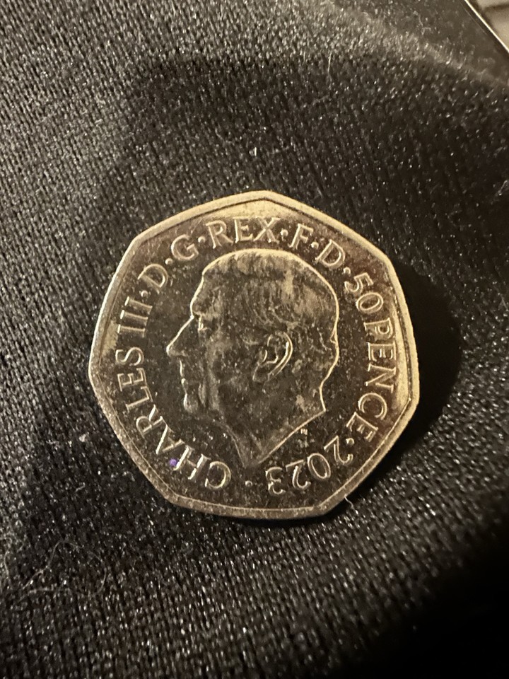 King Charles III Rare Uncrowned King 50p | eBay UK
