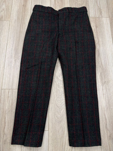 Johnson Woolen Mills Wool Plaid Pants Adirondack USA Made 38x32 | eBay