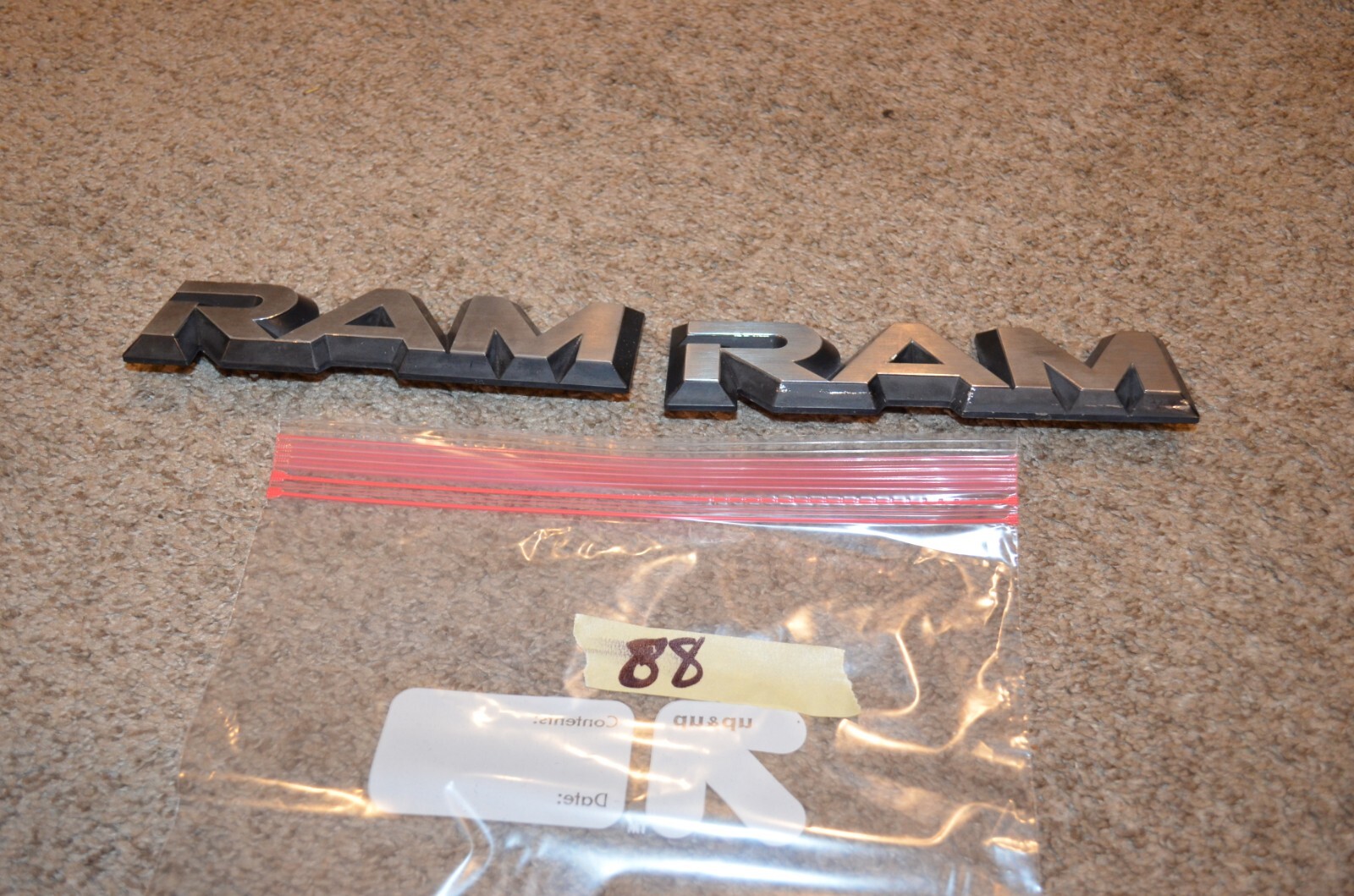 DODGE RAM EMBLEMS BADGES DECALS USED AUTHENTIC 81 82 83 84 85 86 87 88 ...