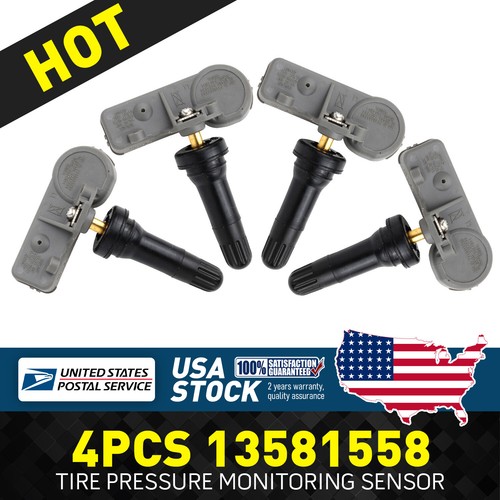 For GM TPMS 13581558 Tire Pressure Sensor For Chevy GMC Buick Set of (4 ...