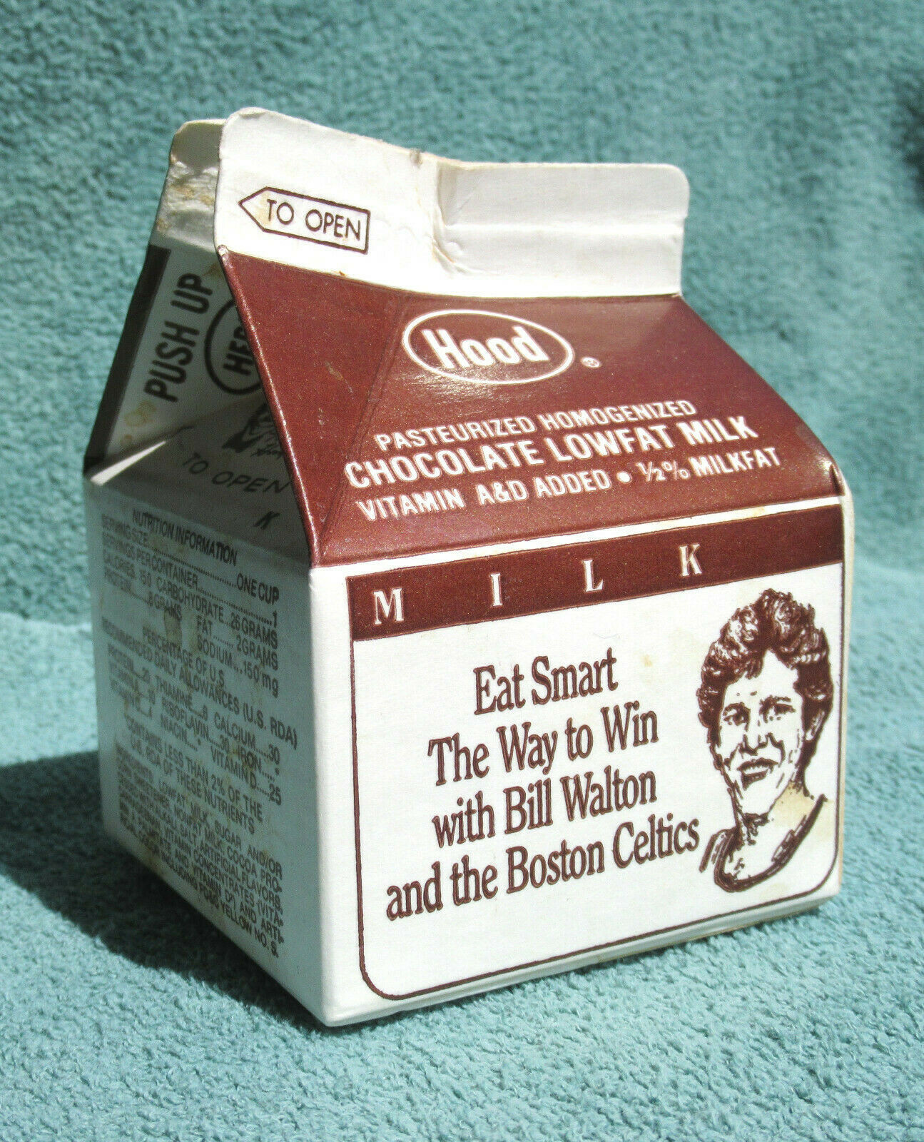 1986 BILL WALTON - BOSTON CELTICS - Hood Milk Carton - NEW ENGLAND ...